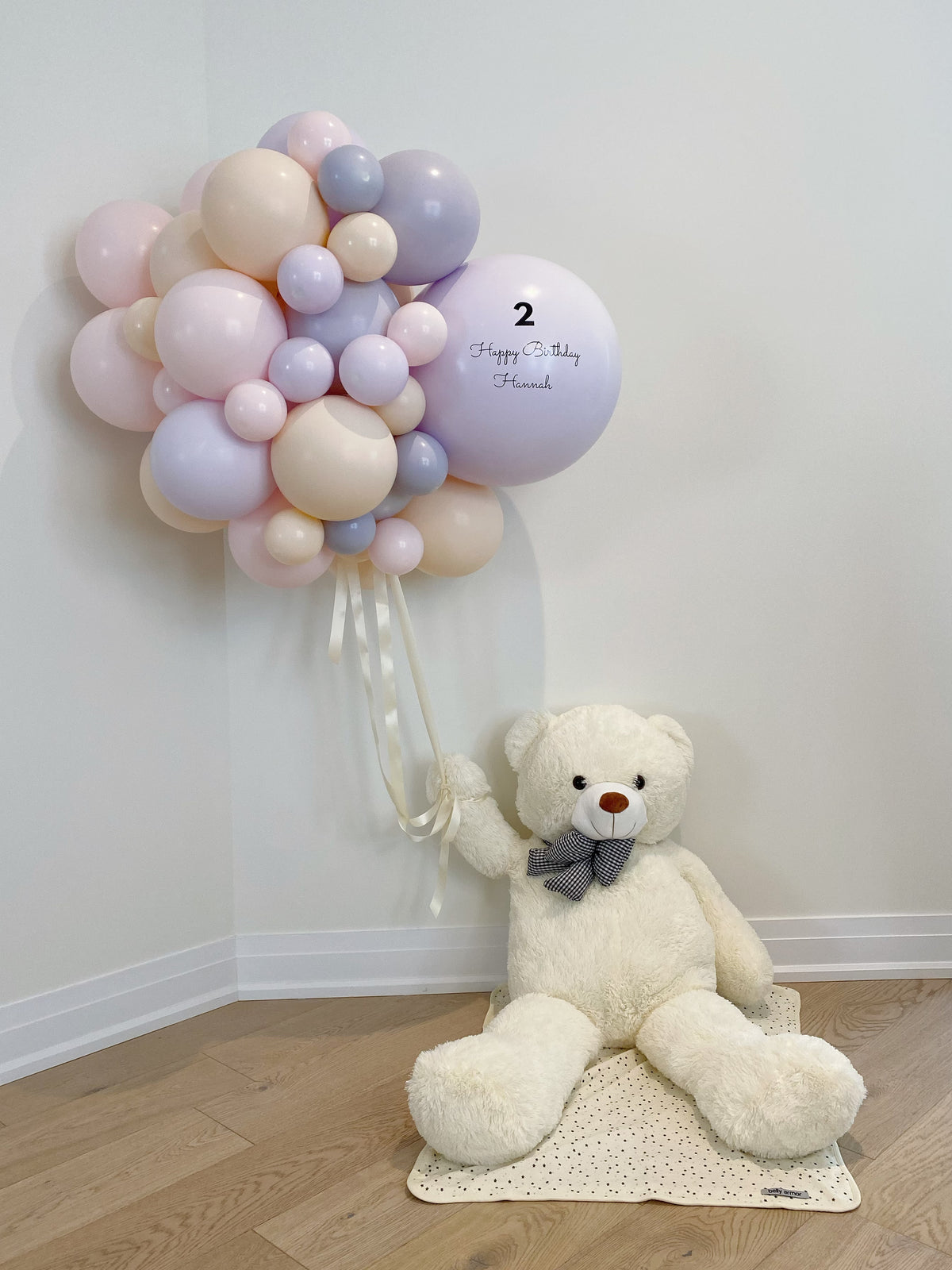 Stuffed Balloon with Stuffed Animal | Rainbow Flower Celebrate
