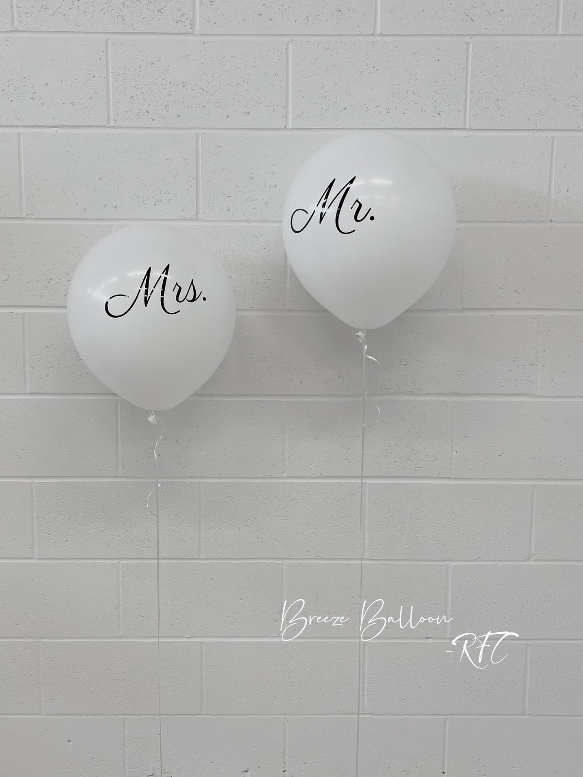 Mr & Mrs Helium Balloons – Custom Wedding Party Decor – Rainbow Flower ...