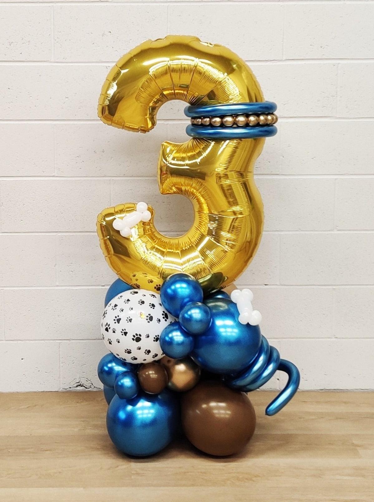 Stuffed Balloon with Stuffed Animal | Rainbow Flower Celebrate